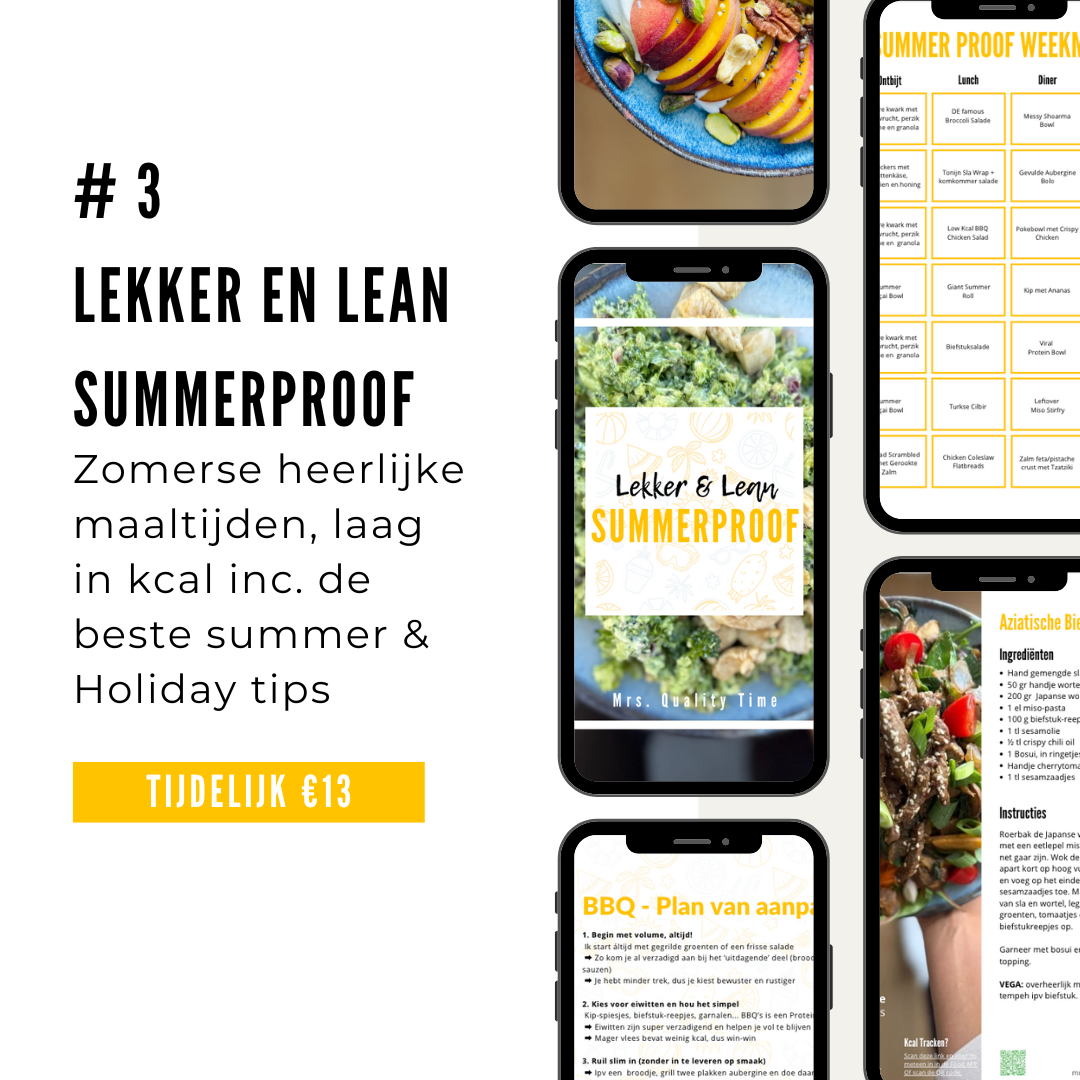 #3 Lean & Lekker Weekmenu - Summer Proof | Easy checkout | Mrs. Quality ...